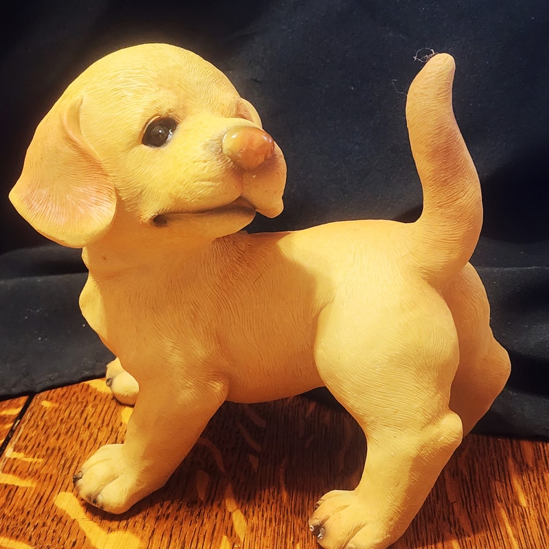 Yellow Lab Garden Statue - Etsy