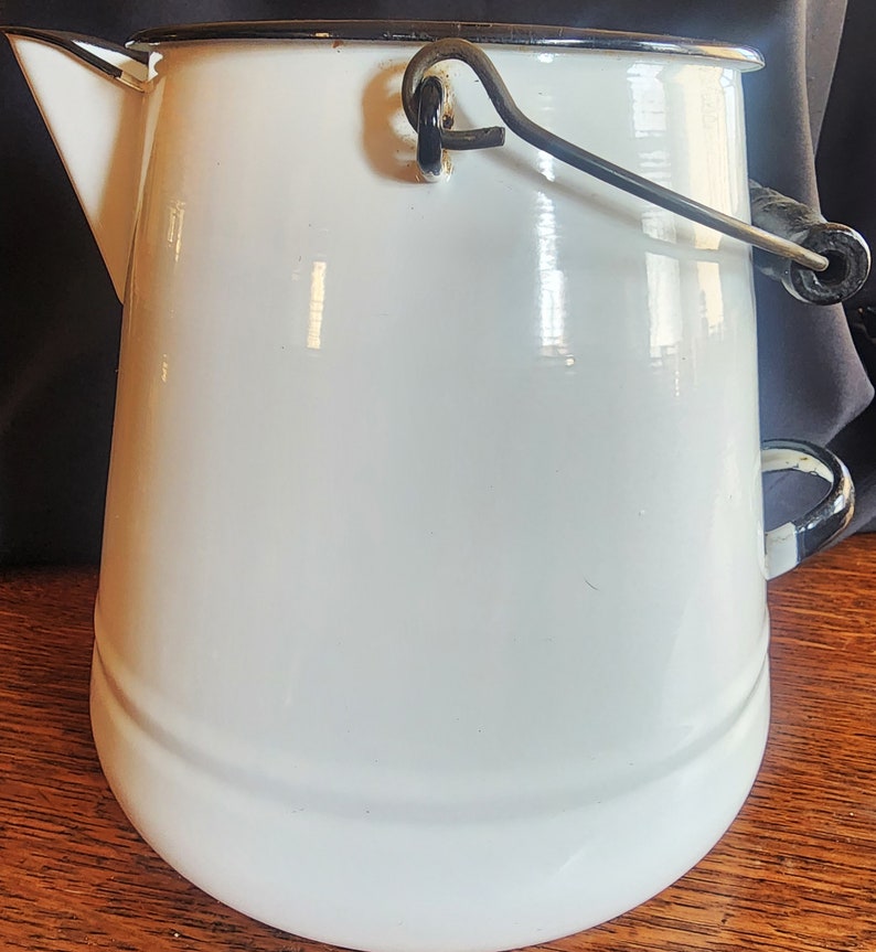Vincent Large Enamel Coffee Pot Missing Lid - Etsy