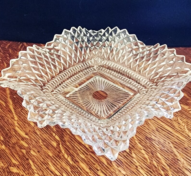 Vintage Scalloped Glass Serving Dish - Etsy