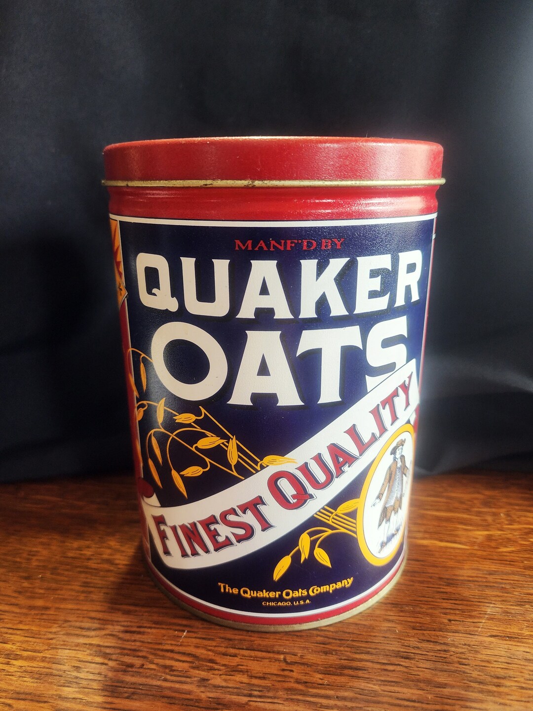 Vintage 1992 Quaker Oats Can - Etsy