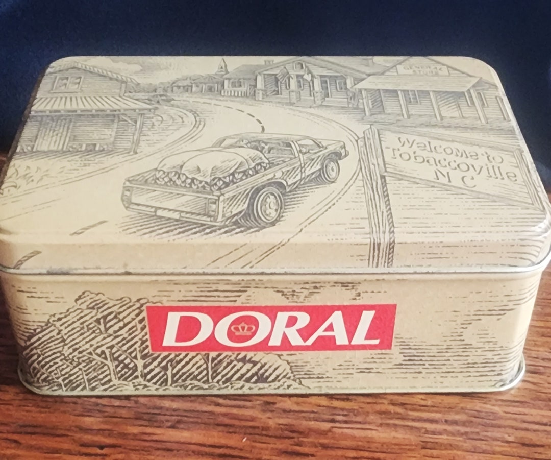 Vintage Doral Tin Box - Etsy