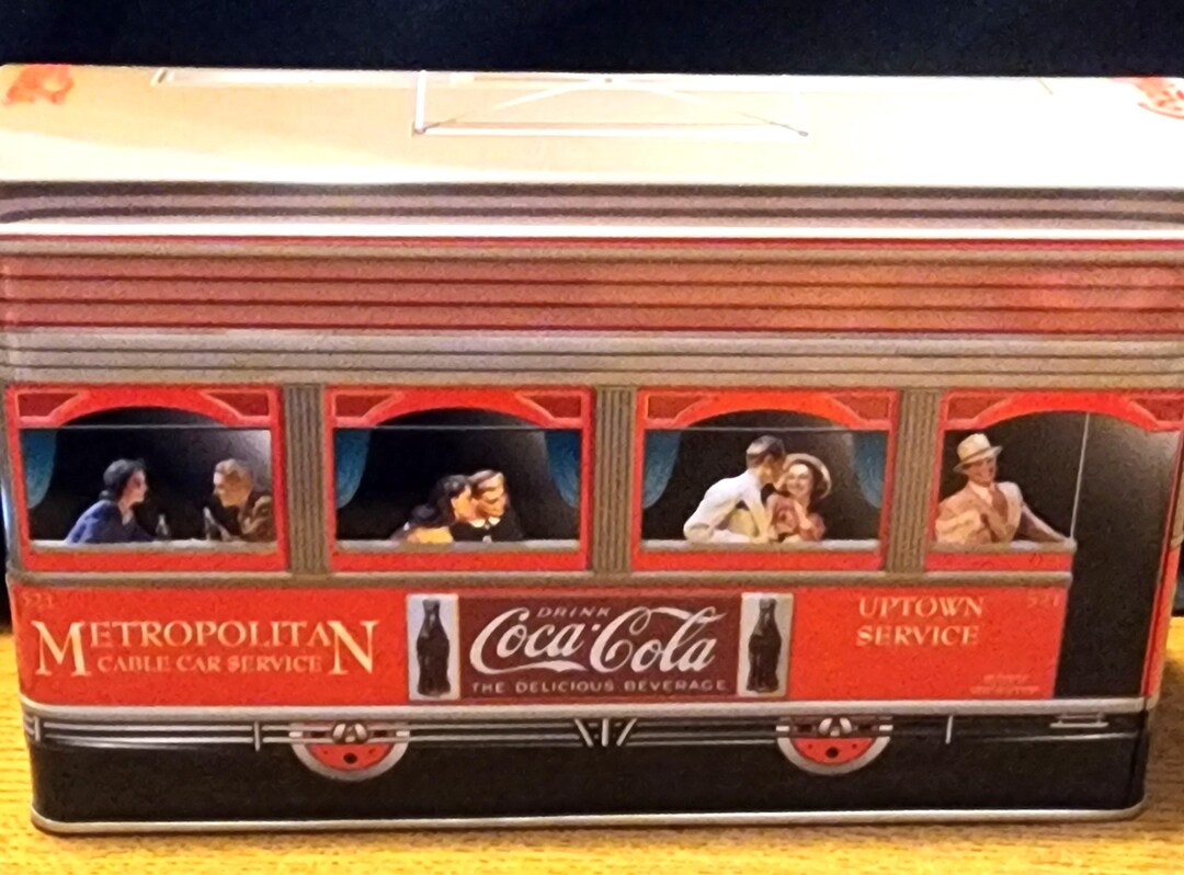 Vintage 1990's Coca Cola Dining Car Tin - Etsy