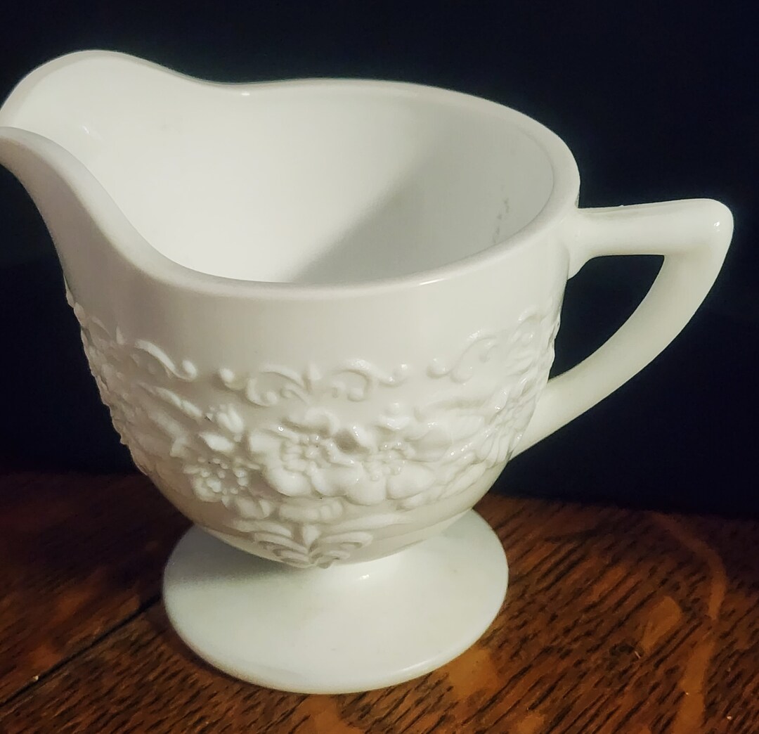 Vintage 1950's Indiana Glass Milk Glass Creamer - Etsy