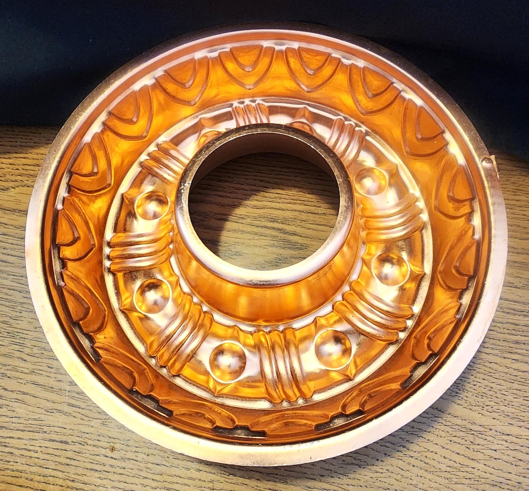 Vintage Copper Jello Mold Round - Etsy