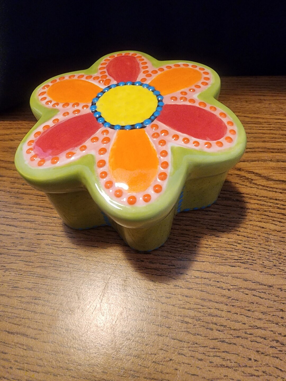 Vintage Hand Made and Painted Artist Signed Trinket Box - Etsy