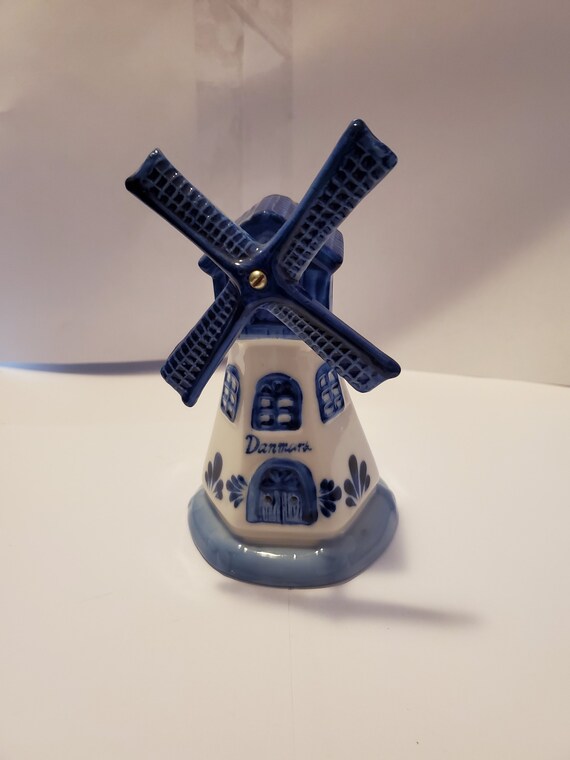 Vintage Delft Hand Painted Porcelain Windmill Brautiful | Etsy