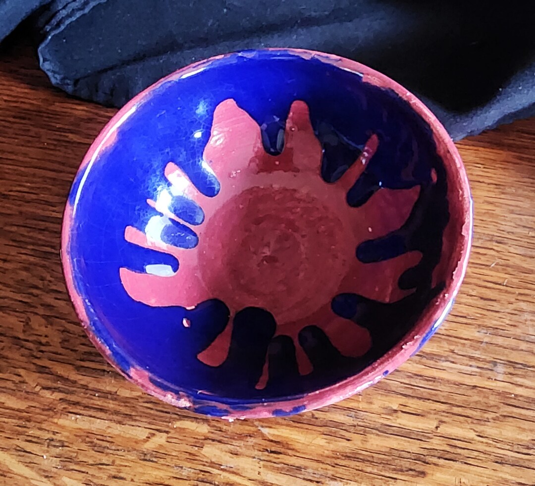 Vintage Small Artist Made Drip Bowl - Etsy