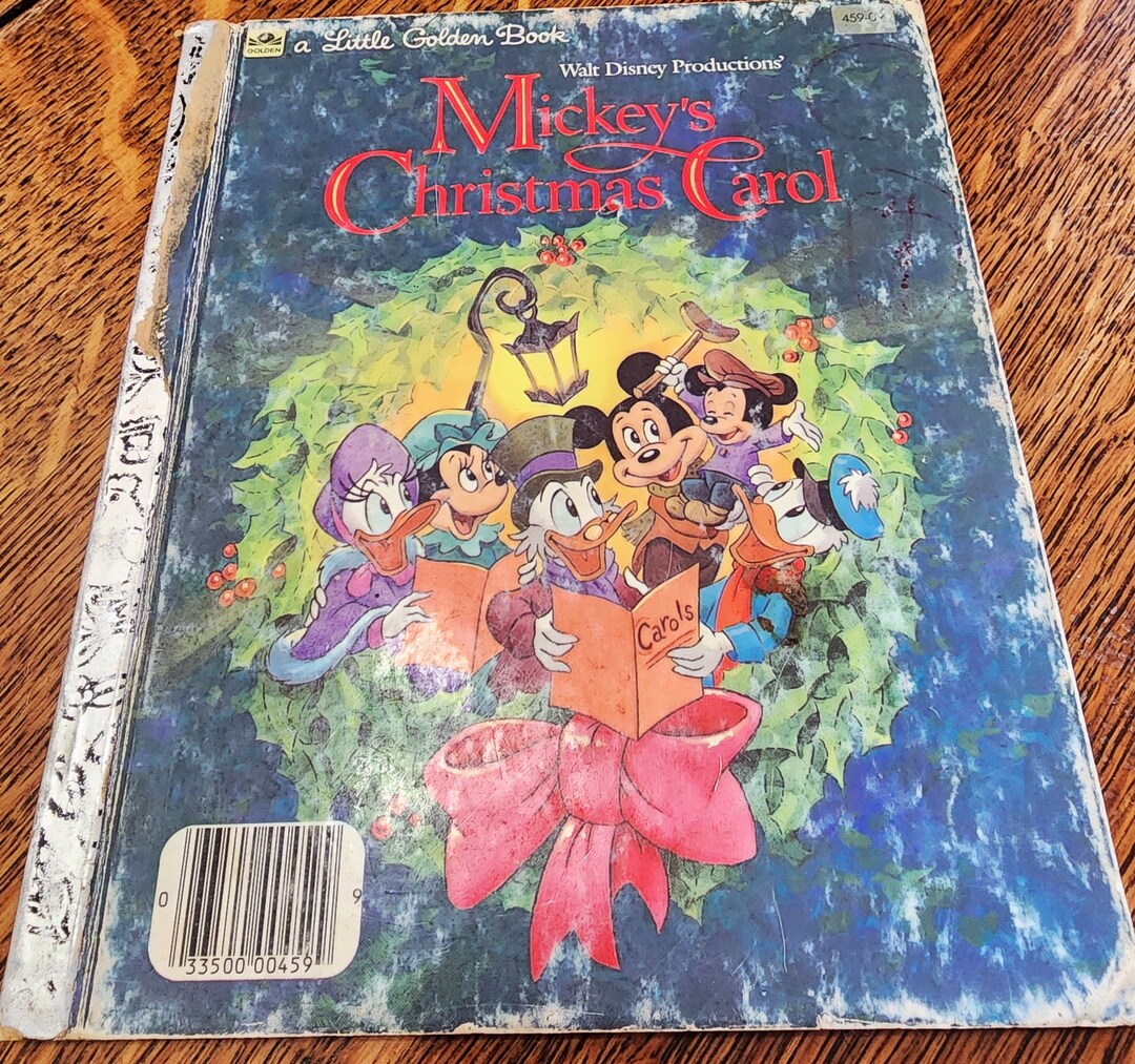 Vintage Mickey's Christmas Golden Book Hardcover - Etsy