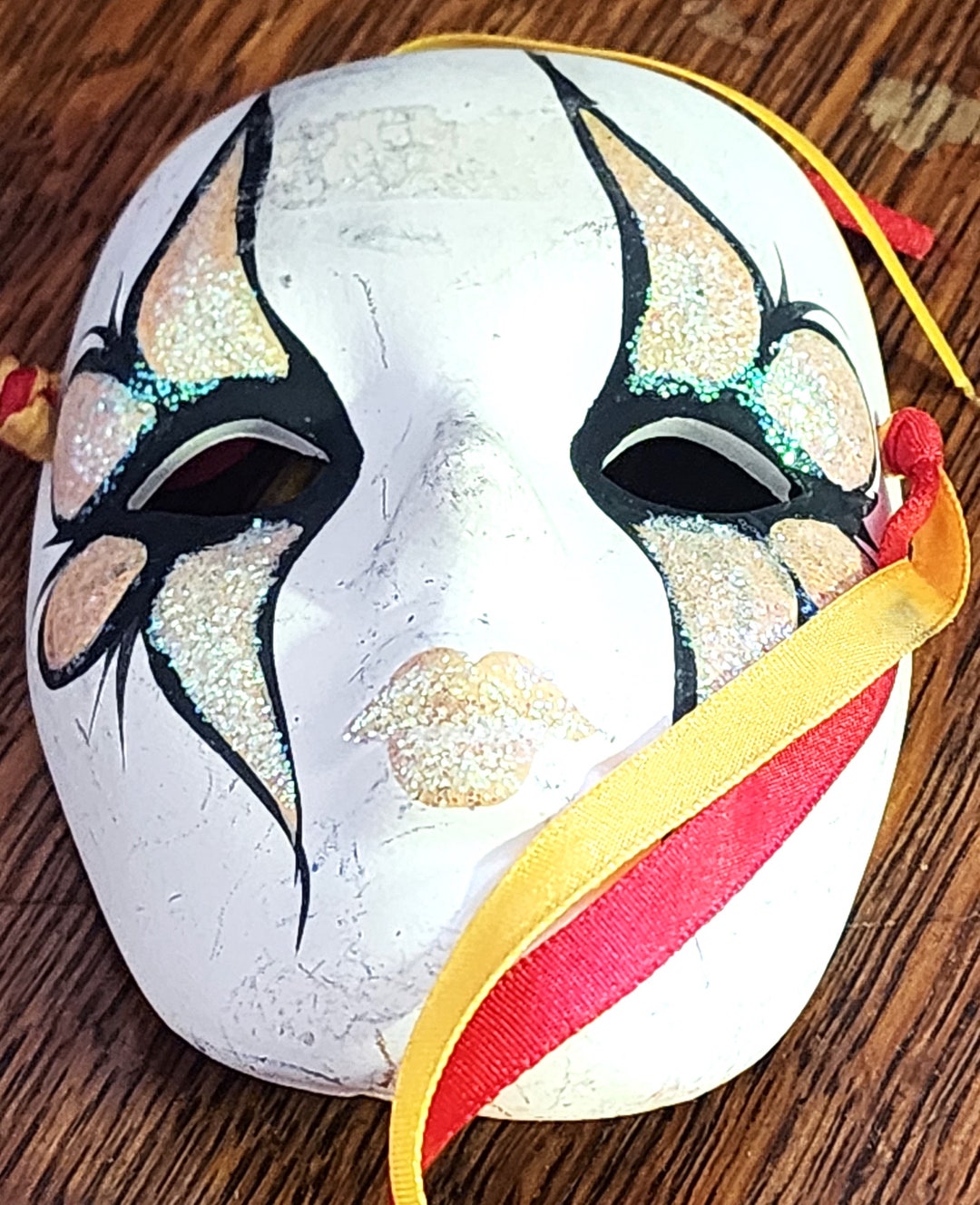 Vintage Porcelain Miniature Chinese Opera Mask - Etsy