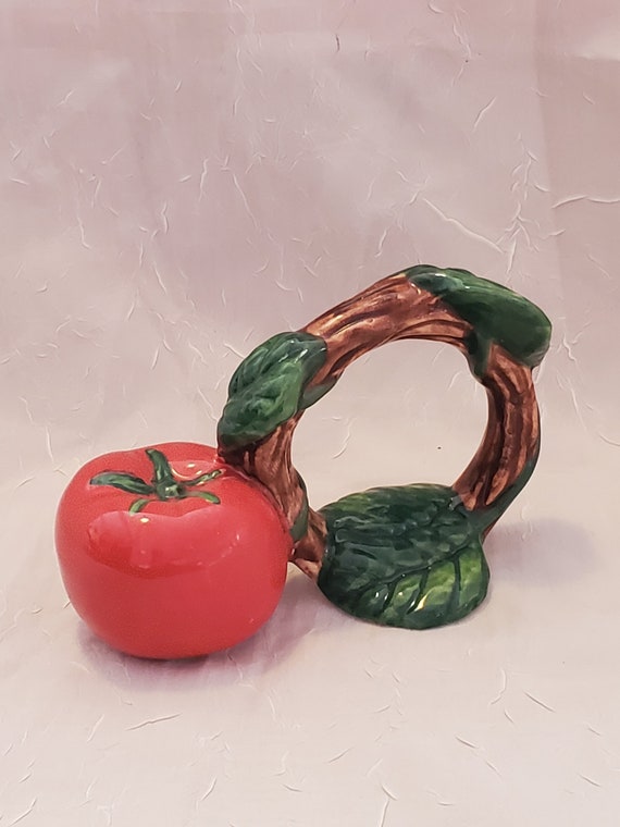 Vintage Ceramic Tomato on a Vine Artist Made | Etsy