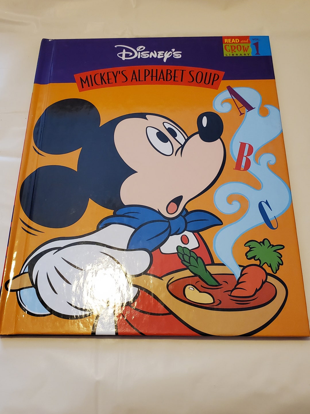 Vintage 1997 Mickey Mouse Read and Grow Mickey's Alphabet Soup - Etsy