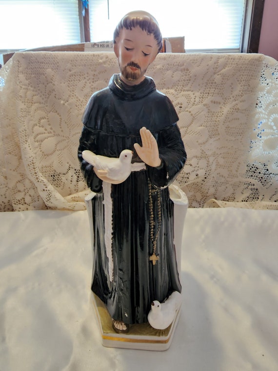 Vintage Monk Planter - Etsy