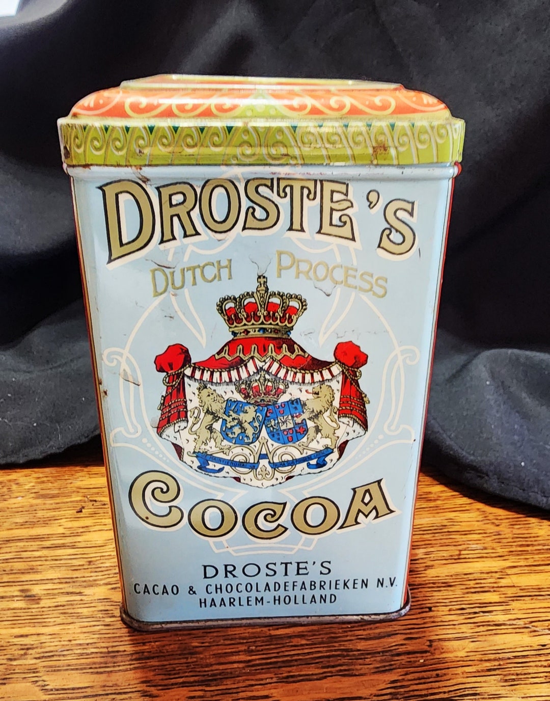 Vintage Droste Cocoa Tin - Rare! - Etsy