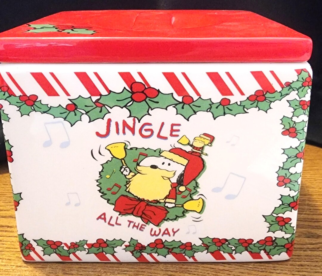 Vintage 5 1/2" Gibson Peanuts Cookie Jar With Four Different Sides ...