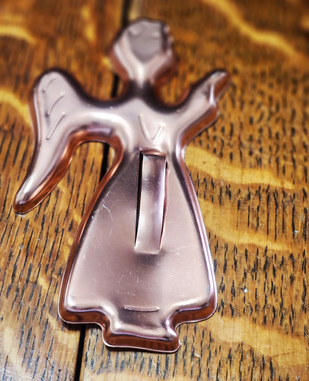 Vintage Copper Angel Stamp - Etsy