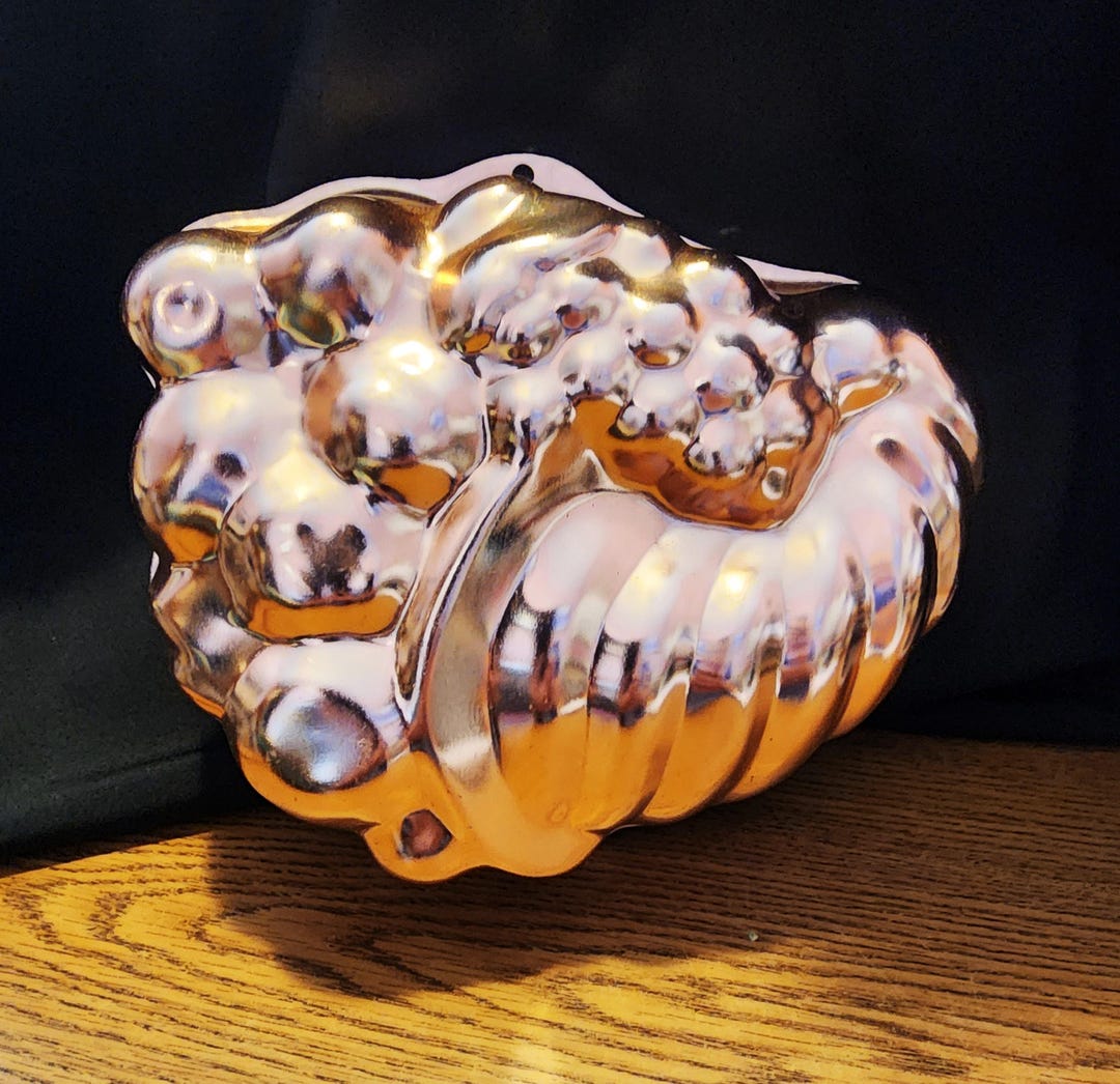 Vintage Copper Cornucopia Horn - Etsy