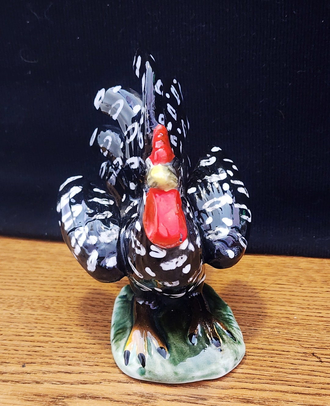 Vintage 5" Rooster Statue Lefton - Etsy