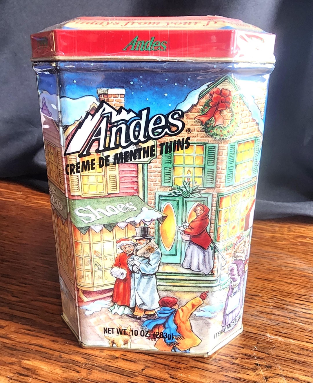 Vintage Andes Candy Christmas Tin - Etsy