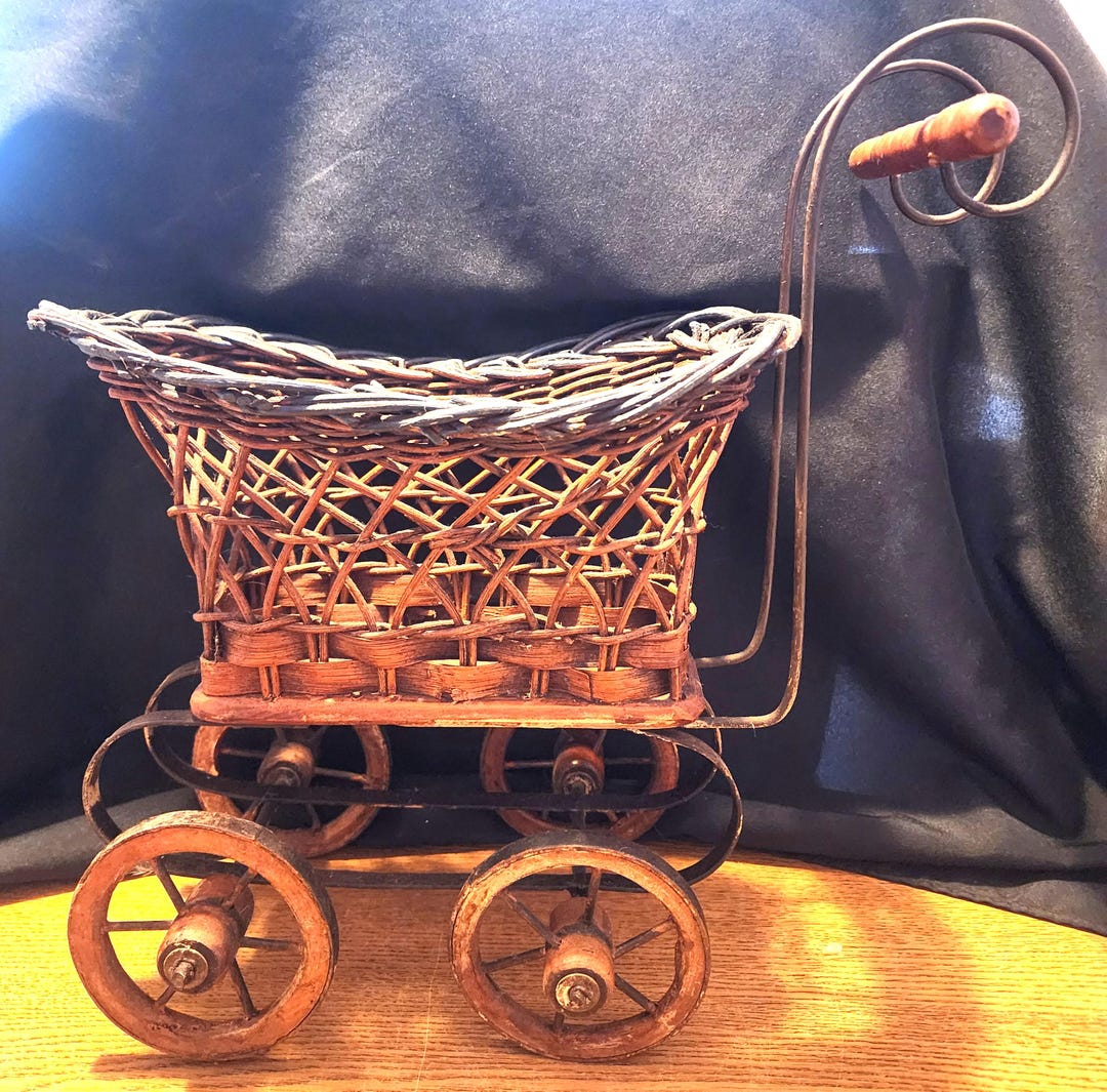Vintage Wicker Doll Buggy - Just Amazingly Cute! - Etsy