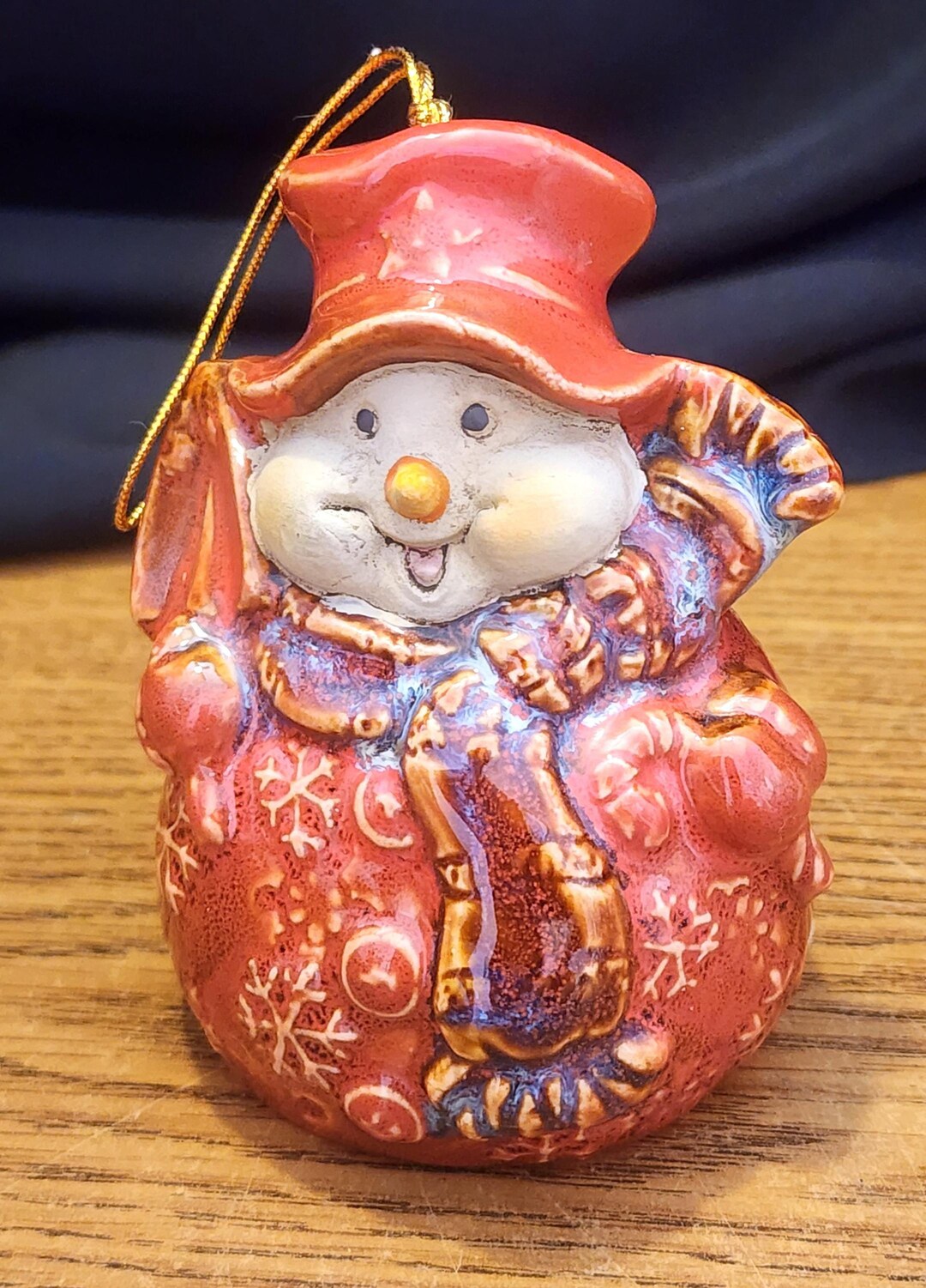 Vintage Snowman Bell Christmas Tree Ornament - Etsy