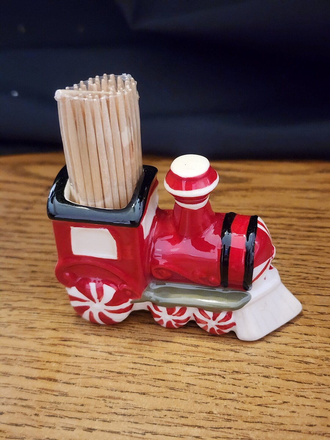 Vintage Christmas Train Tooth Pick Holder - Etsy