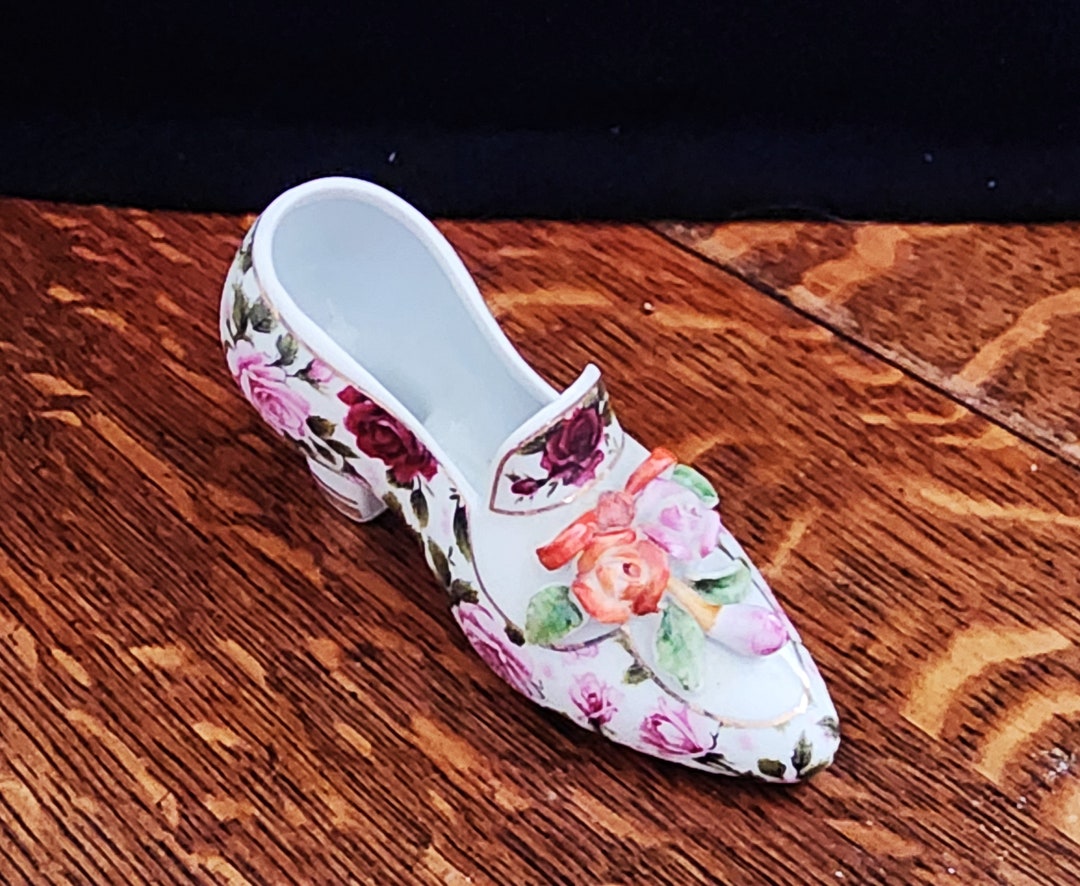 Vintage 1990's Ceramic Shoe Roses - Etsy