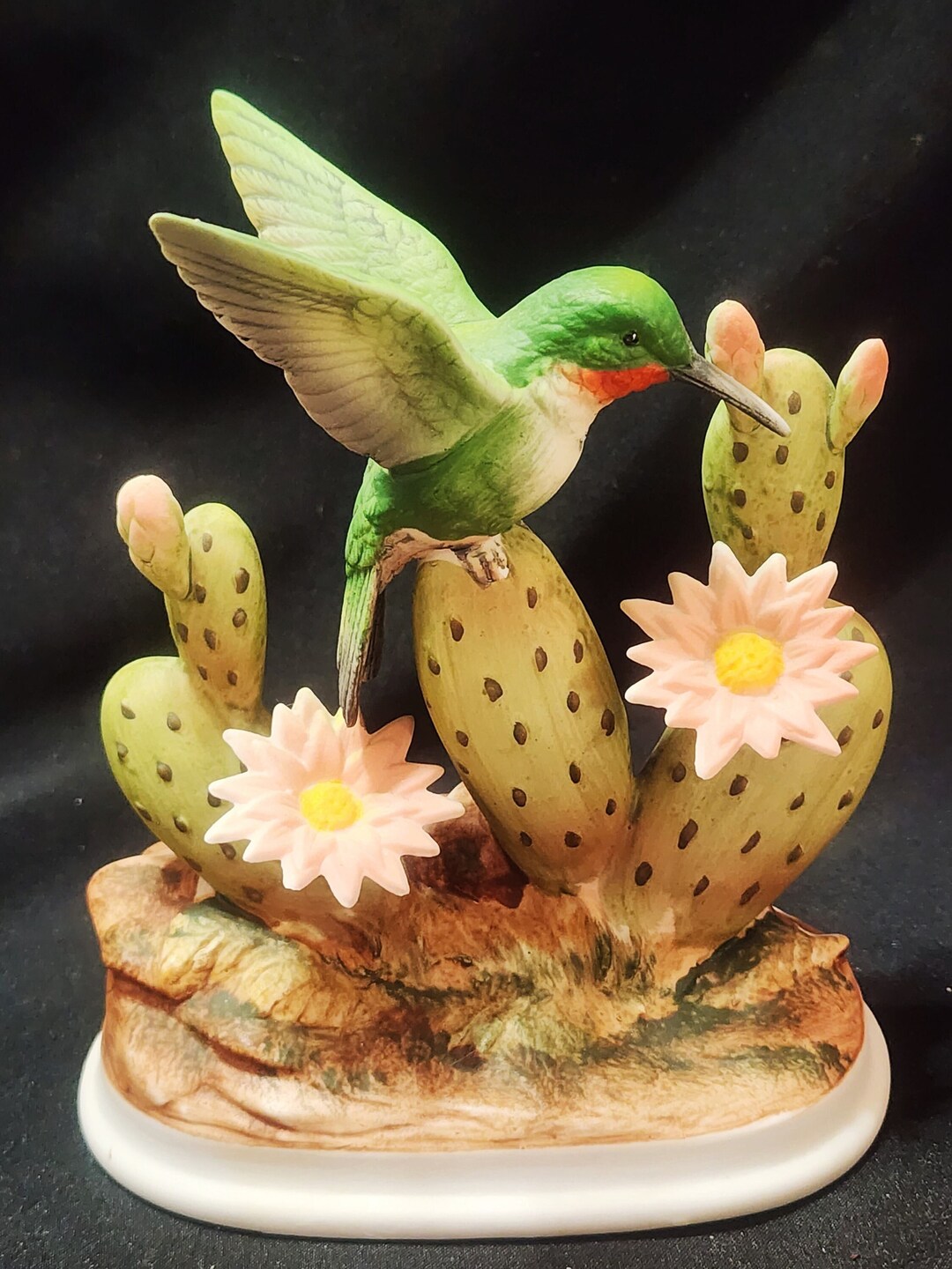 Vintage Crown Royal Hummingbird Statue With Cacti - Etsy