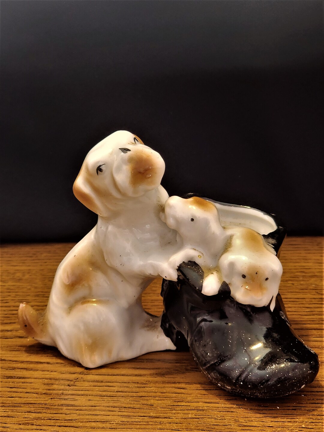 Vintage Japanese Porcelain Dog and Puppies Toothpick Holder - Etsy
