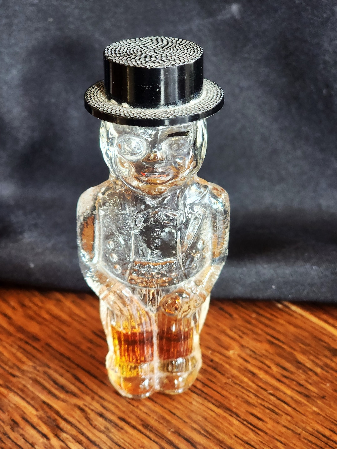Vintage Man With Hat Perfume Bottle - Etsy