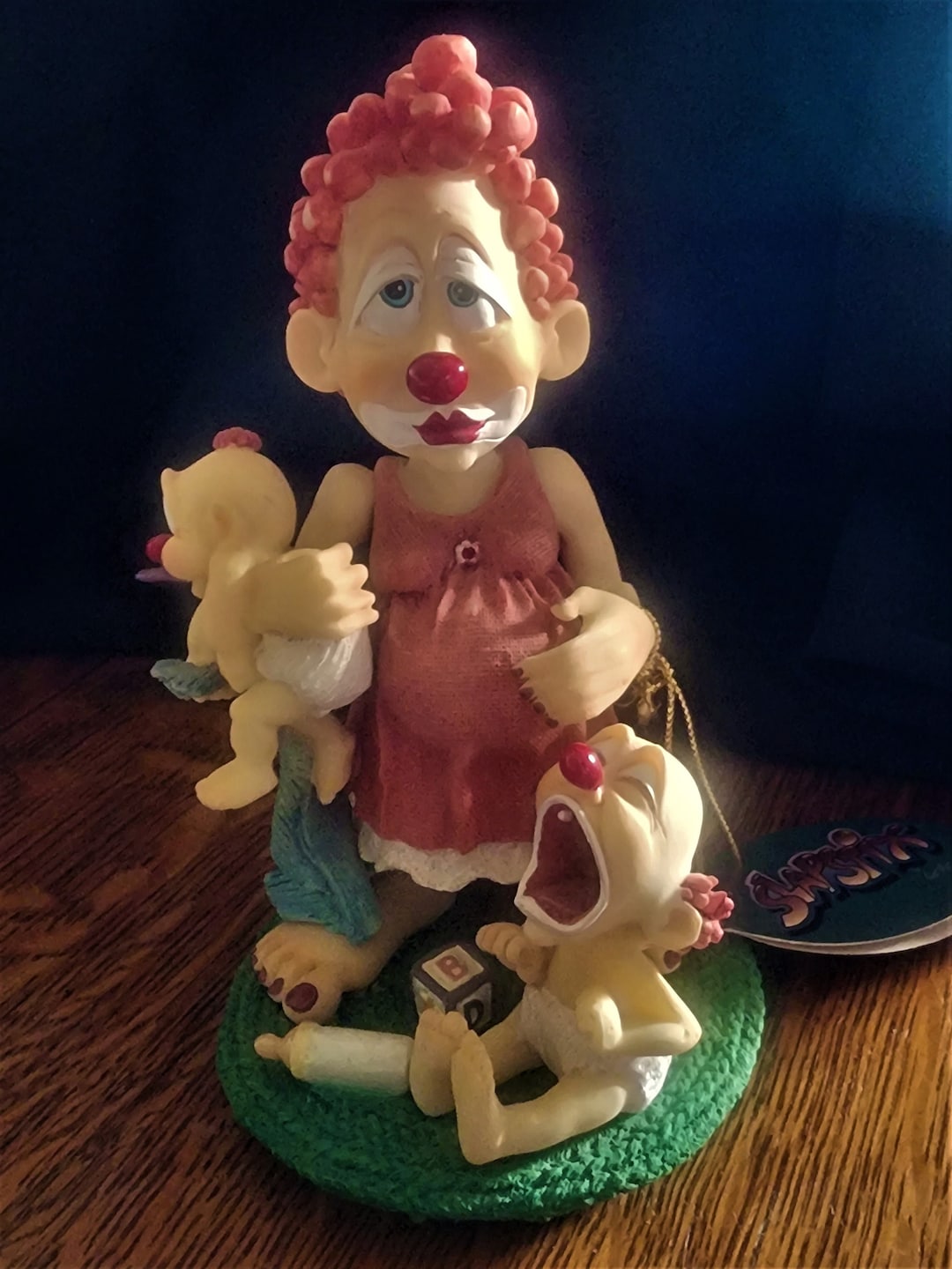 Vintage Slapstix Barefoot & Pregnant Clown Figure - Etsy