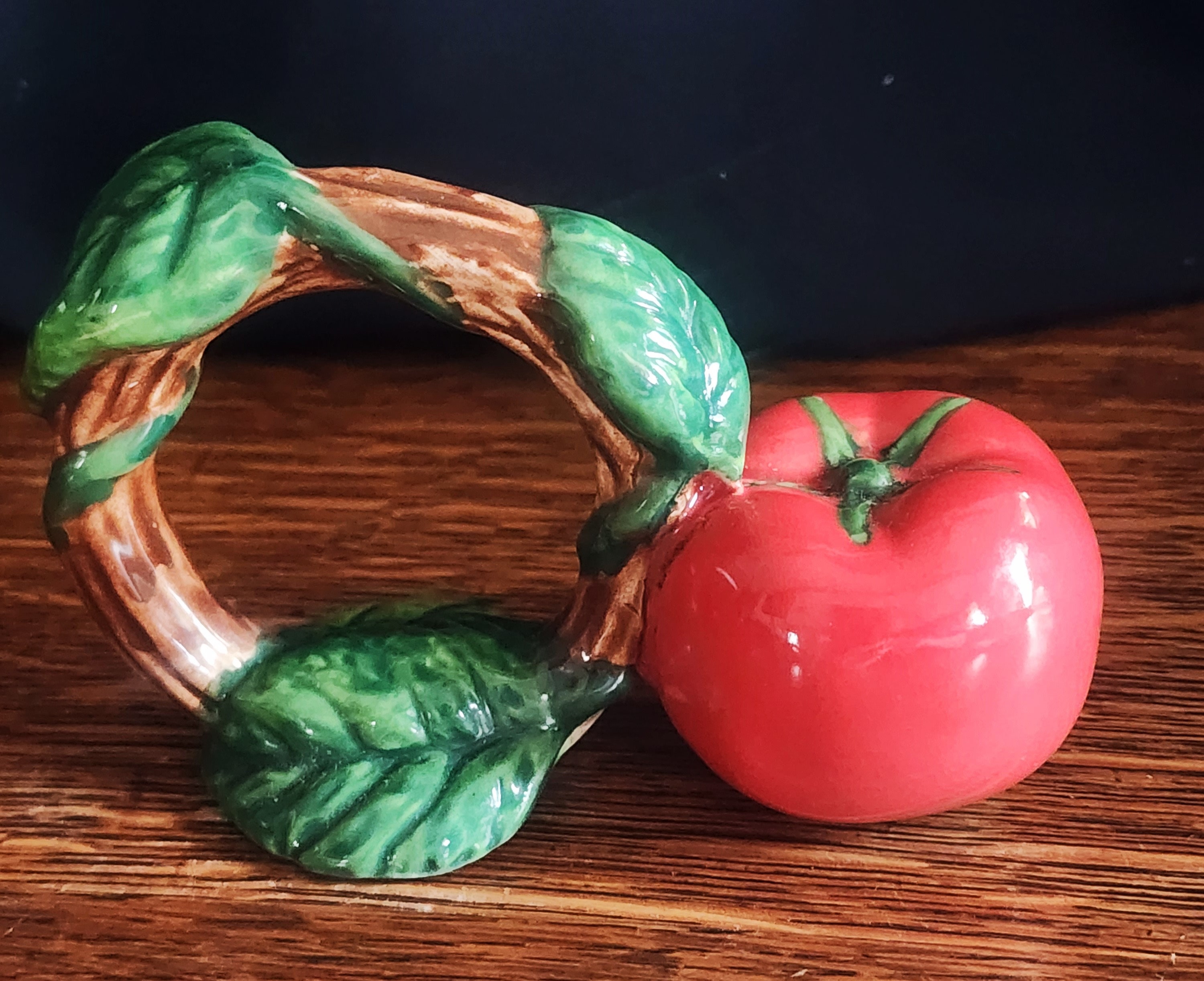 Vintage Ceramic Tomato on a Vine Artist Made - Etsy