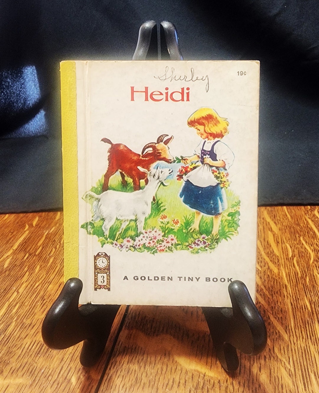 Vintage Heidi Golden Tiny Book - Etsy
