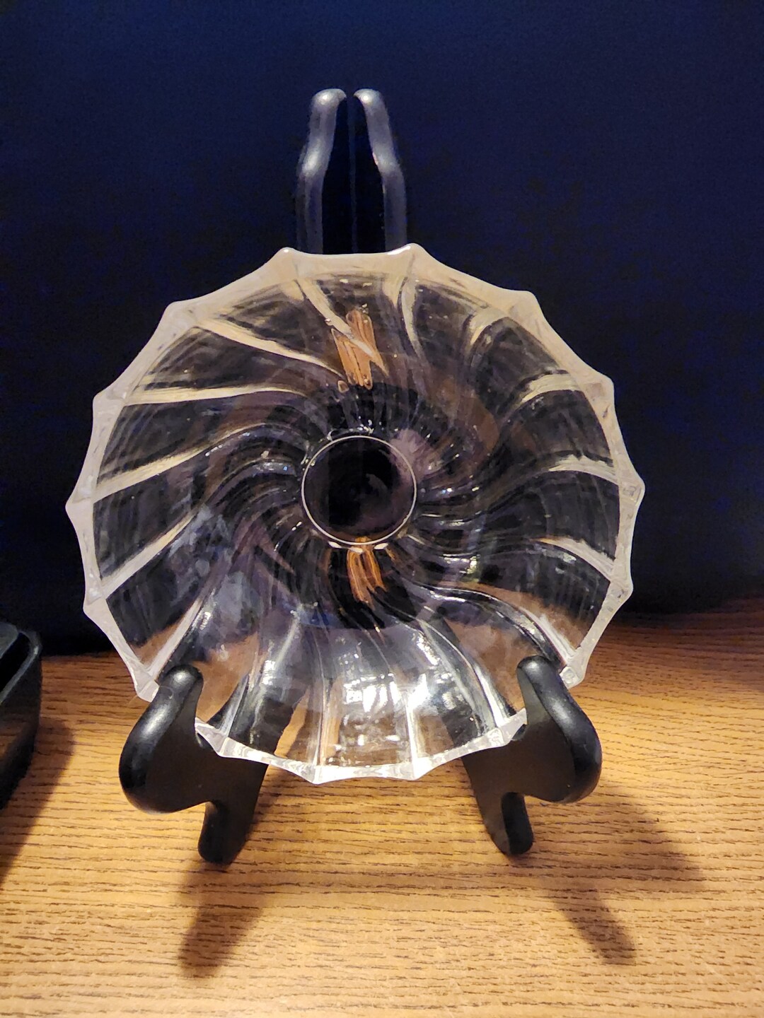 Vintage Wavy Glass Bowl - Etsy