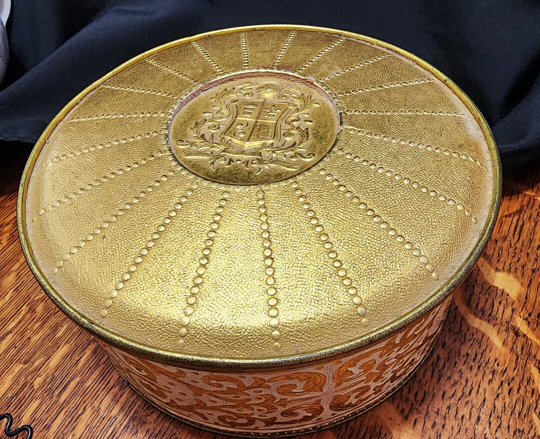 Vintage Guildcraft Tin Cannister for Sewing - Etsy