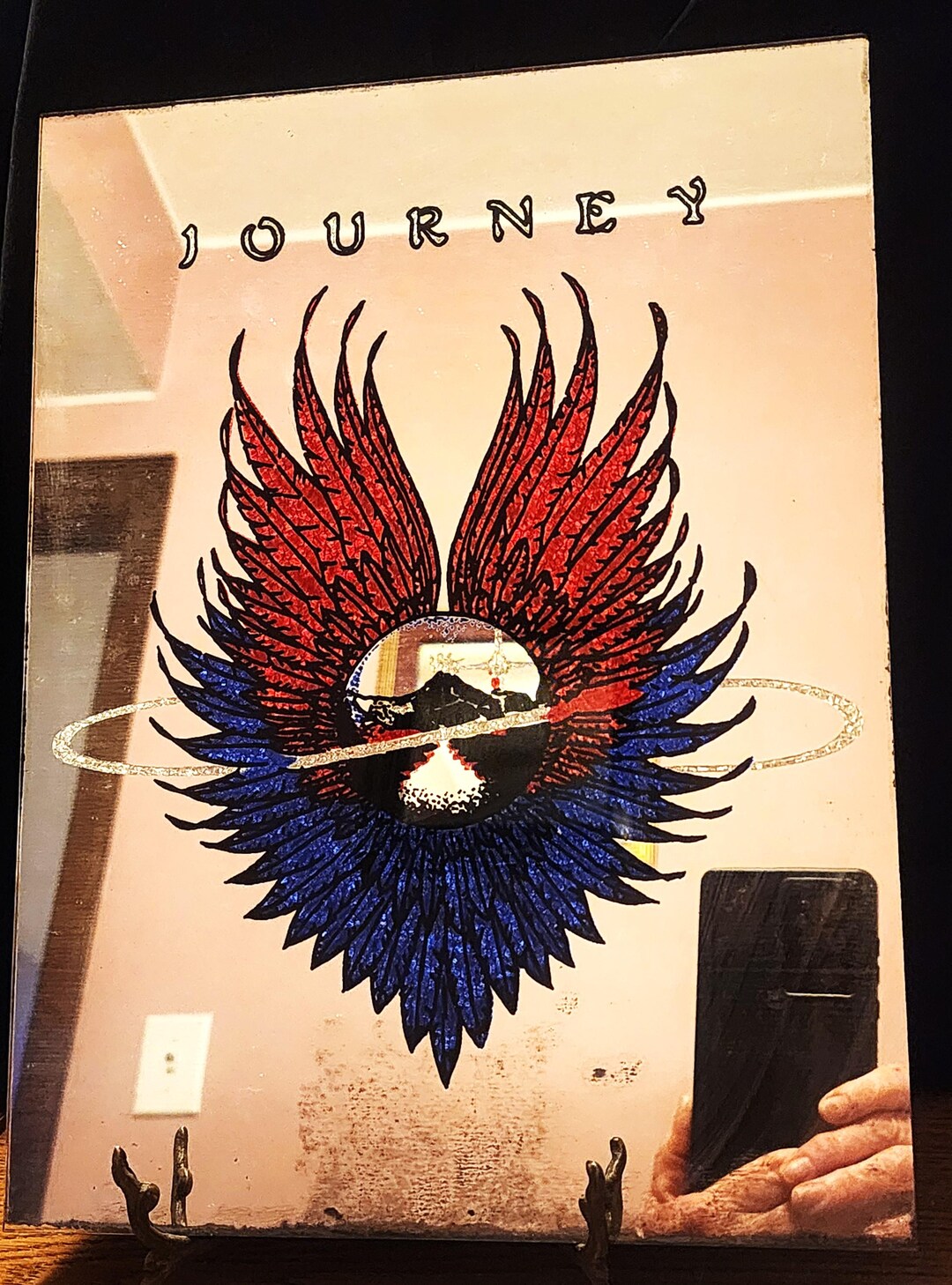 Vintage Carnival Rock Mirror 11 X 9 Journey Infinity - Not Framed - Etsy