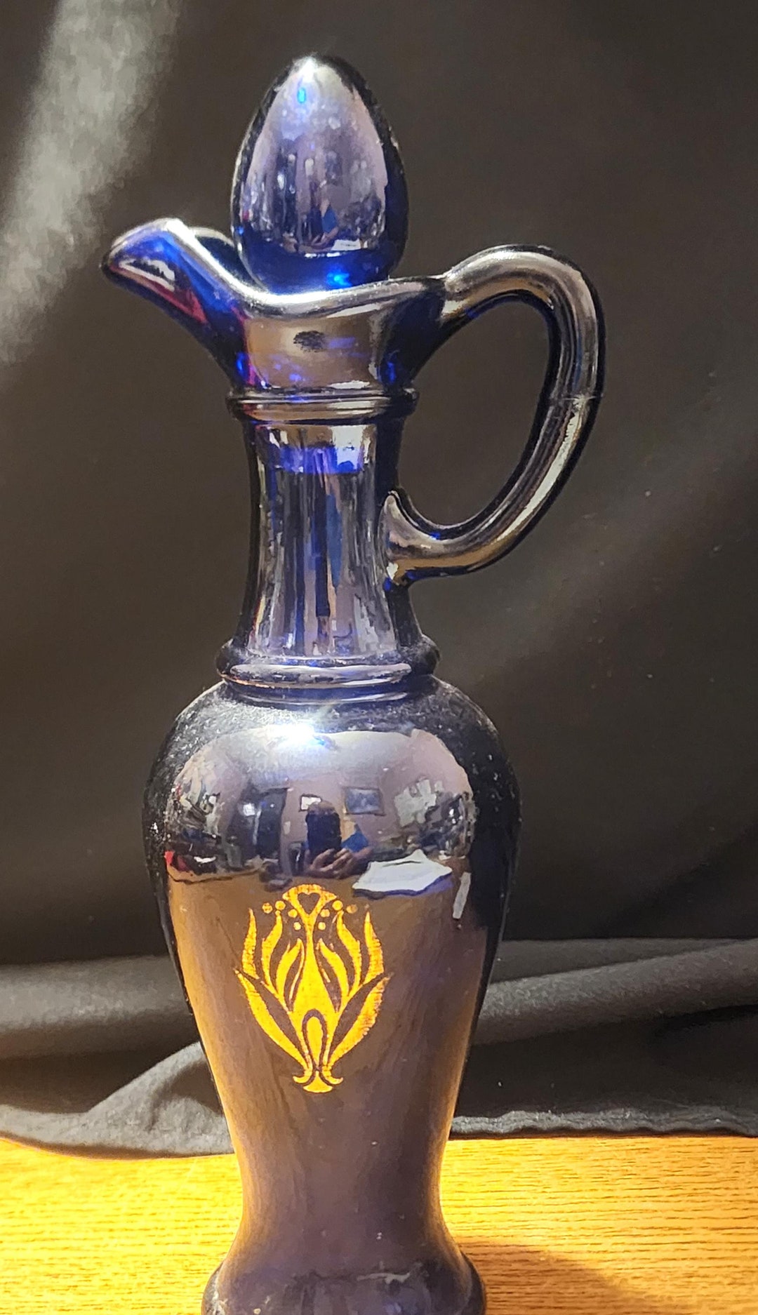 Vintage 9" Cobalt Blue Avon Bottle - Etsy