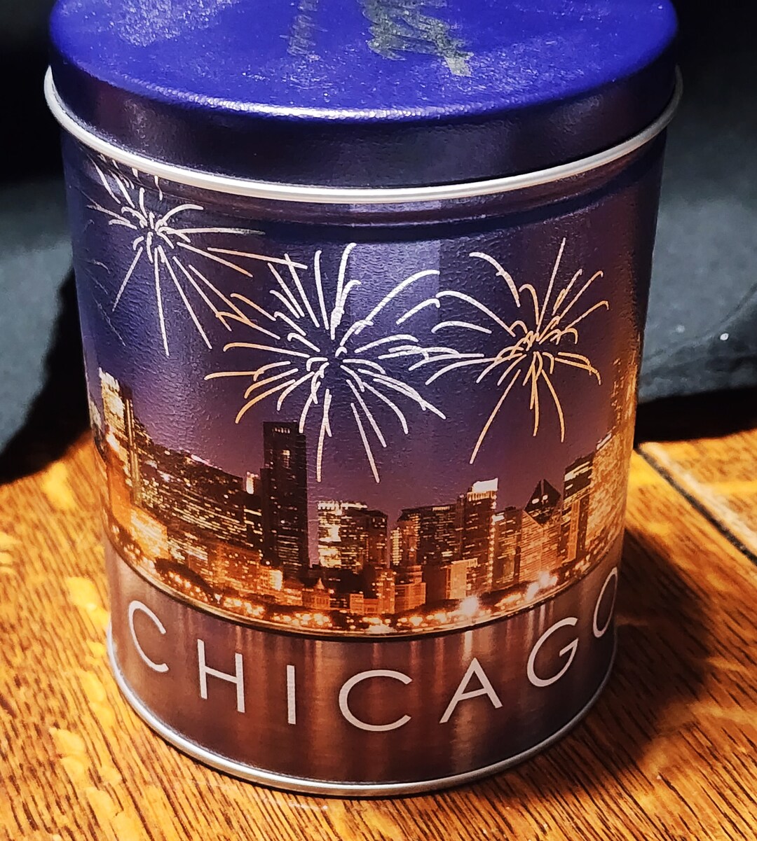 Vintage Chicago Garrett Popcorn Tin 5 X 4 - Etsy