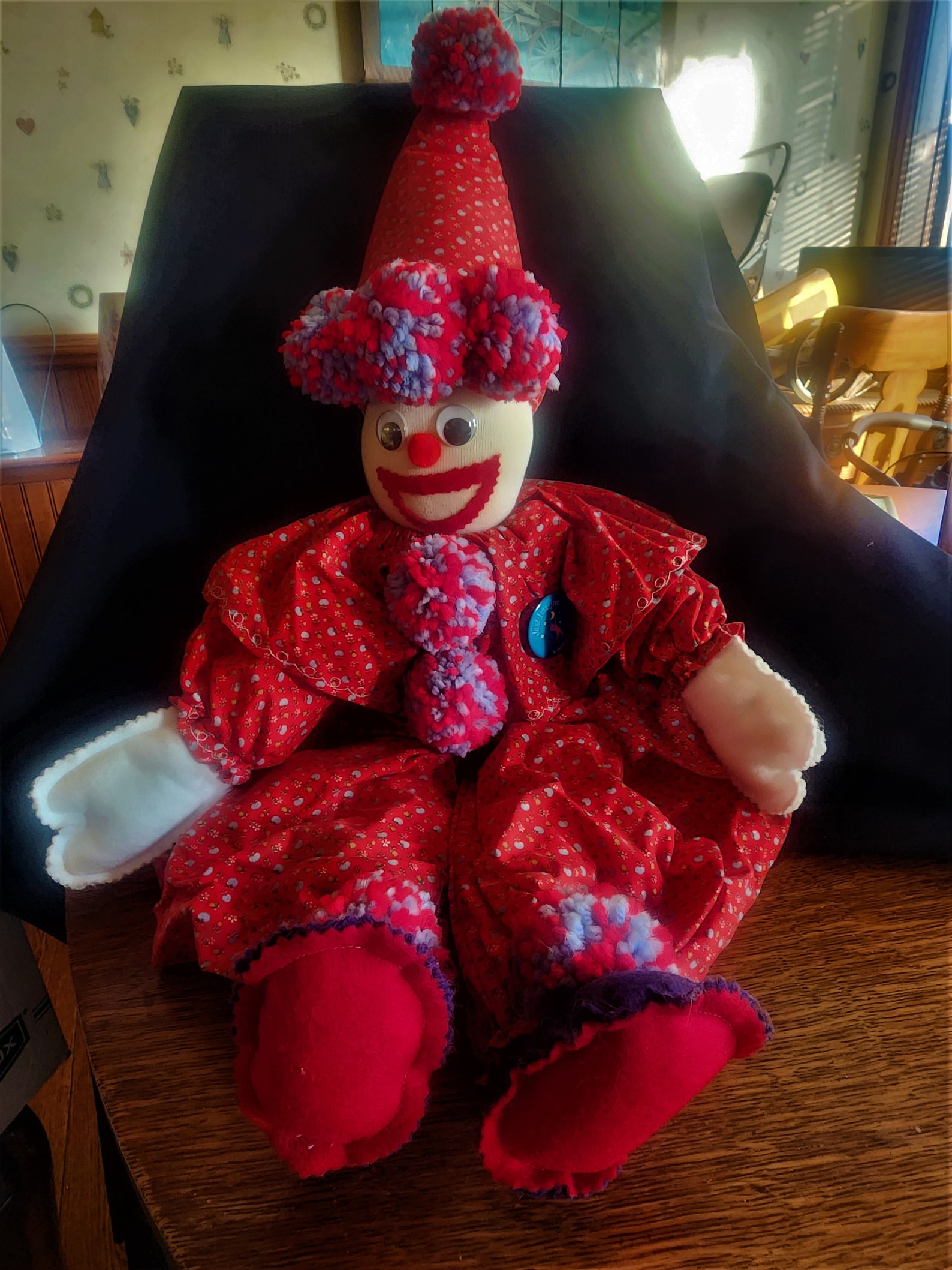 Vintage 24 Stuffed Clown - Etsy