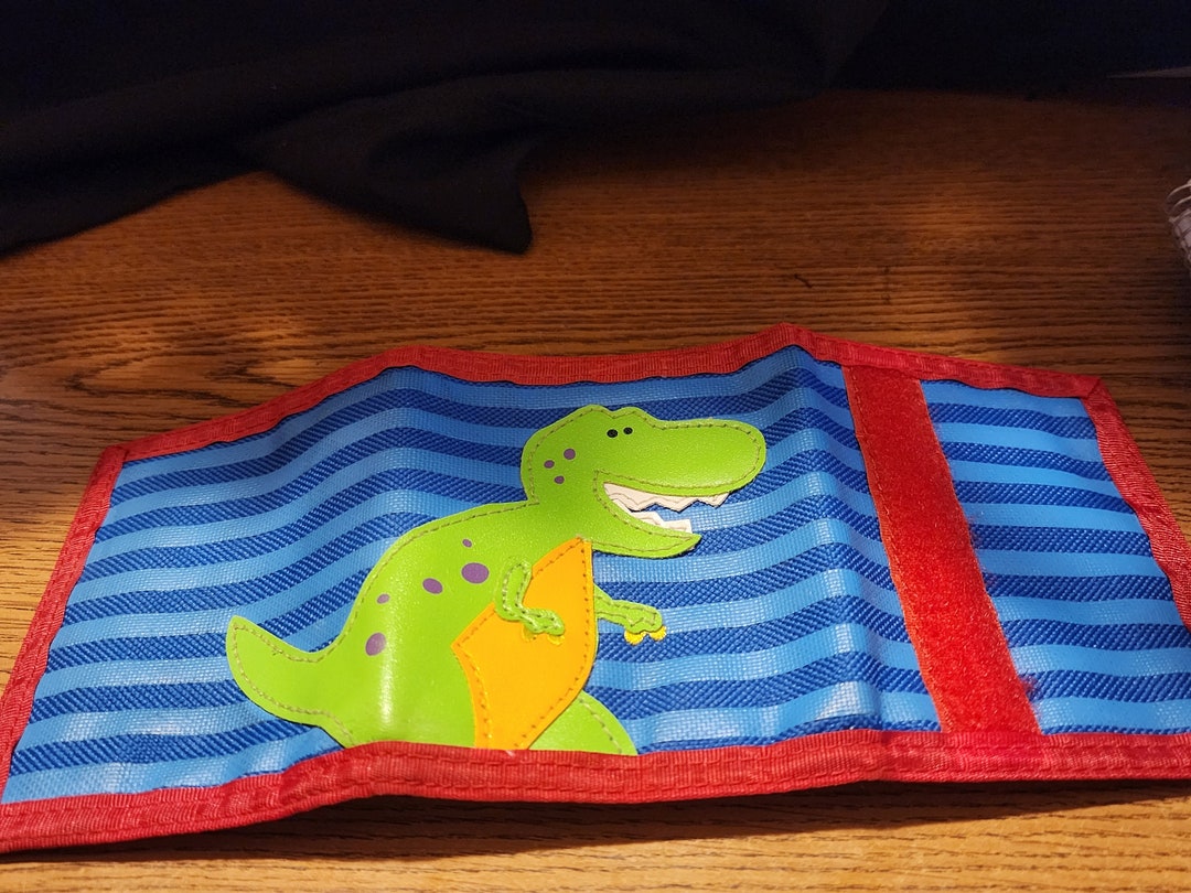 Vintage Kids Dinosaur Wallet - Etsy