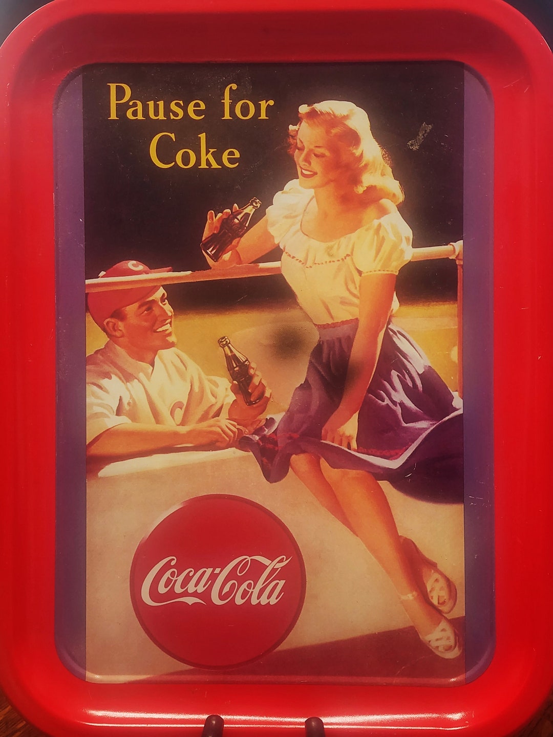 Vintage 1992 Coca Cola Serving Tray - Etsy