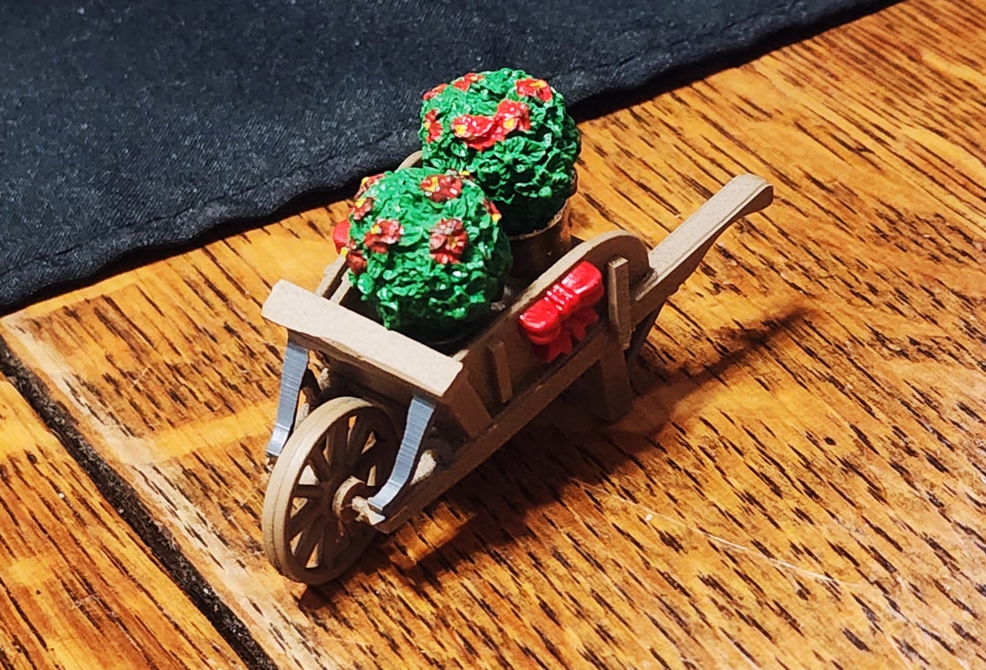 Vintage Wheel Barrel With Flowers - Etsy