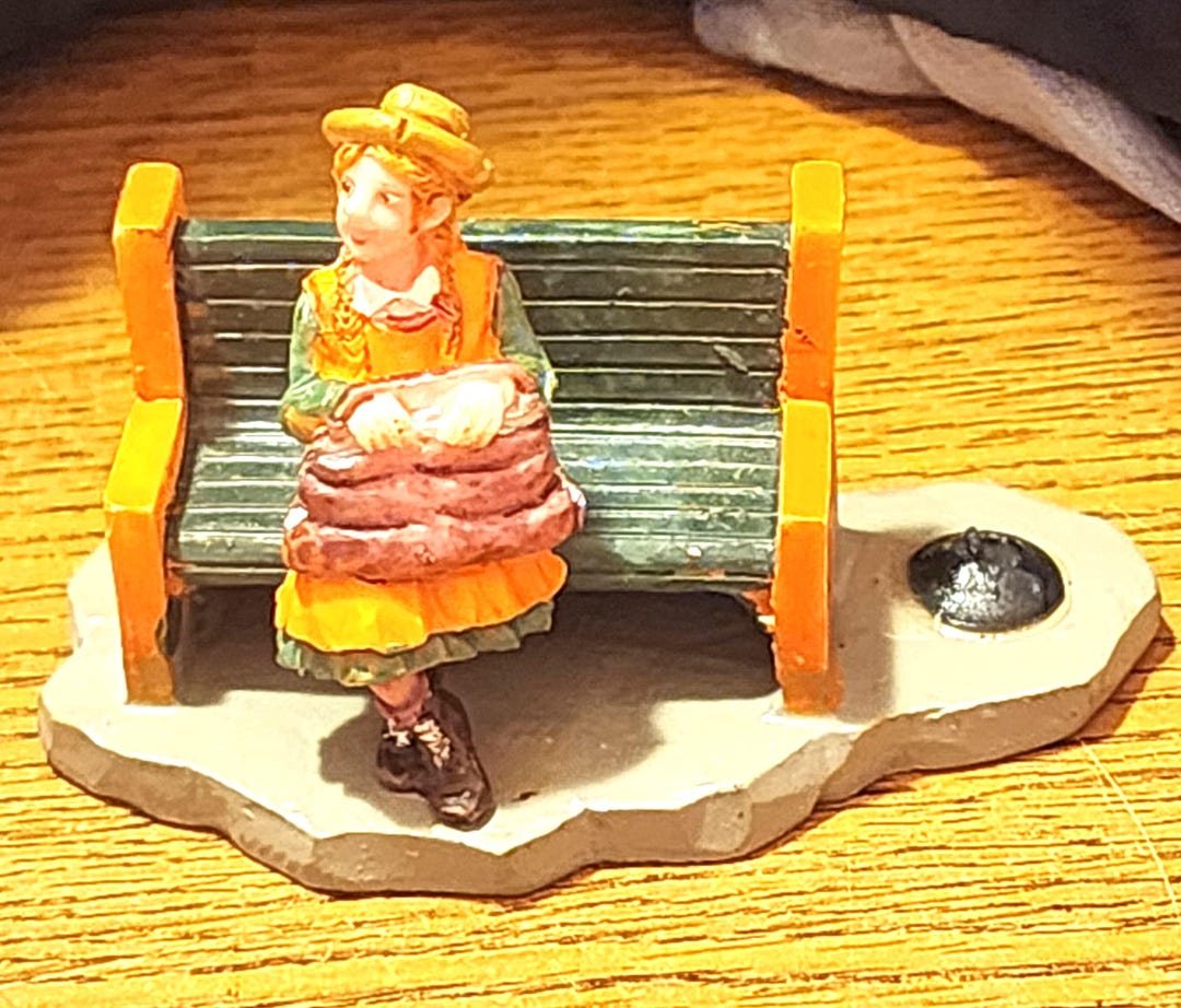 Vintage Lady on a Bench for a Village or Carnival - Etsy