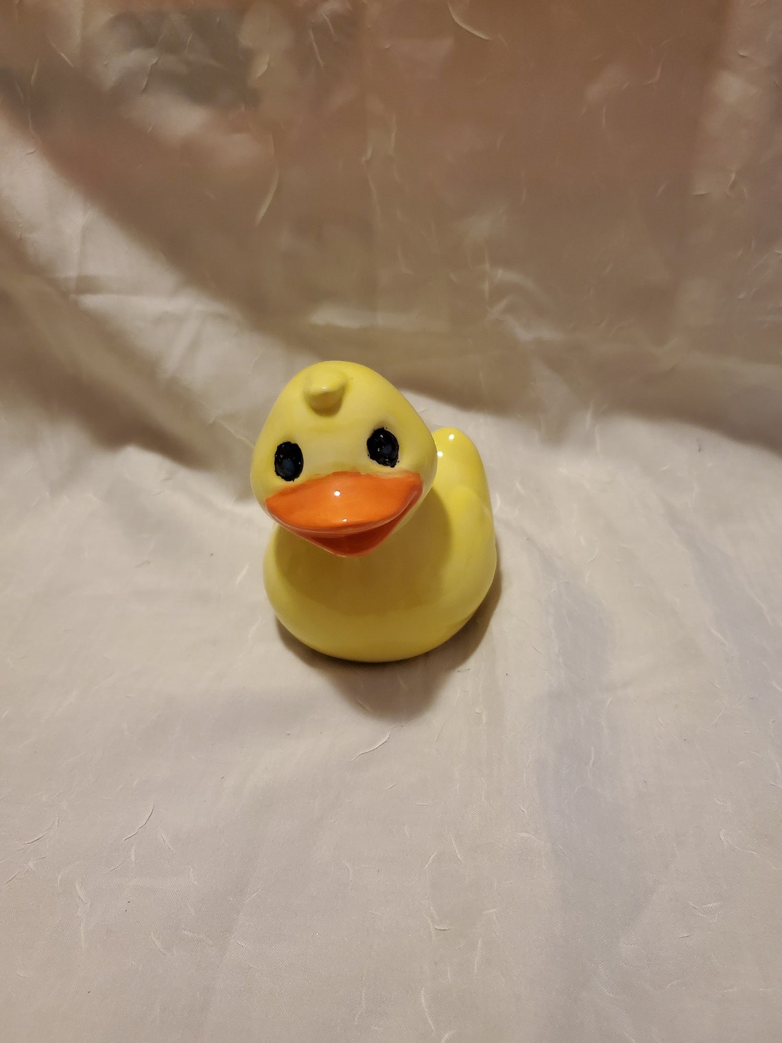Vintage Artist Created and Painted Ceramic Yellow Duck Artist - Etsy