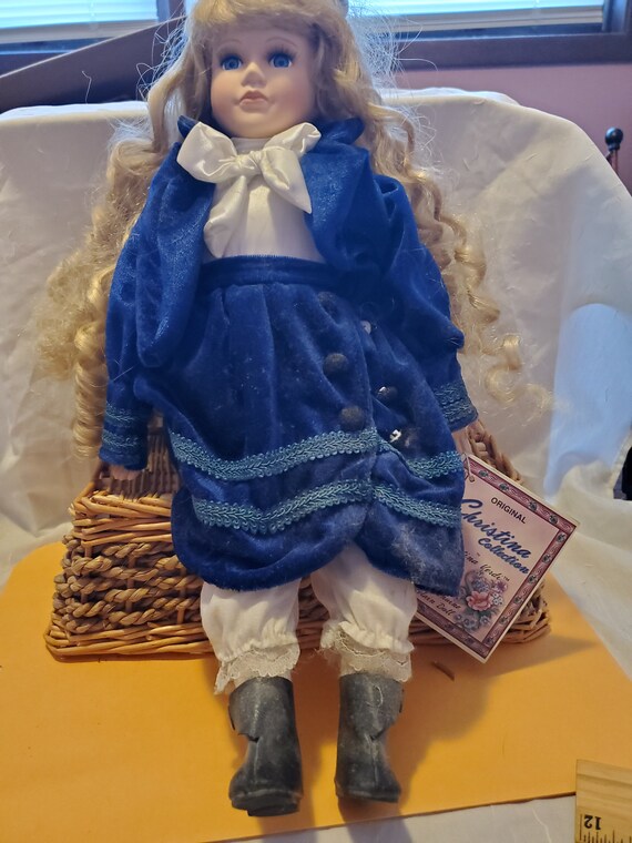 Vintage Porcelain Christina Doll by Christina Verdi in | Etsy