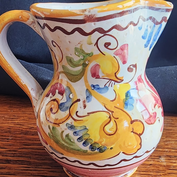 Hand Painted Pitcher - Etsy