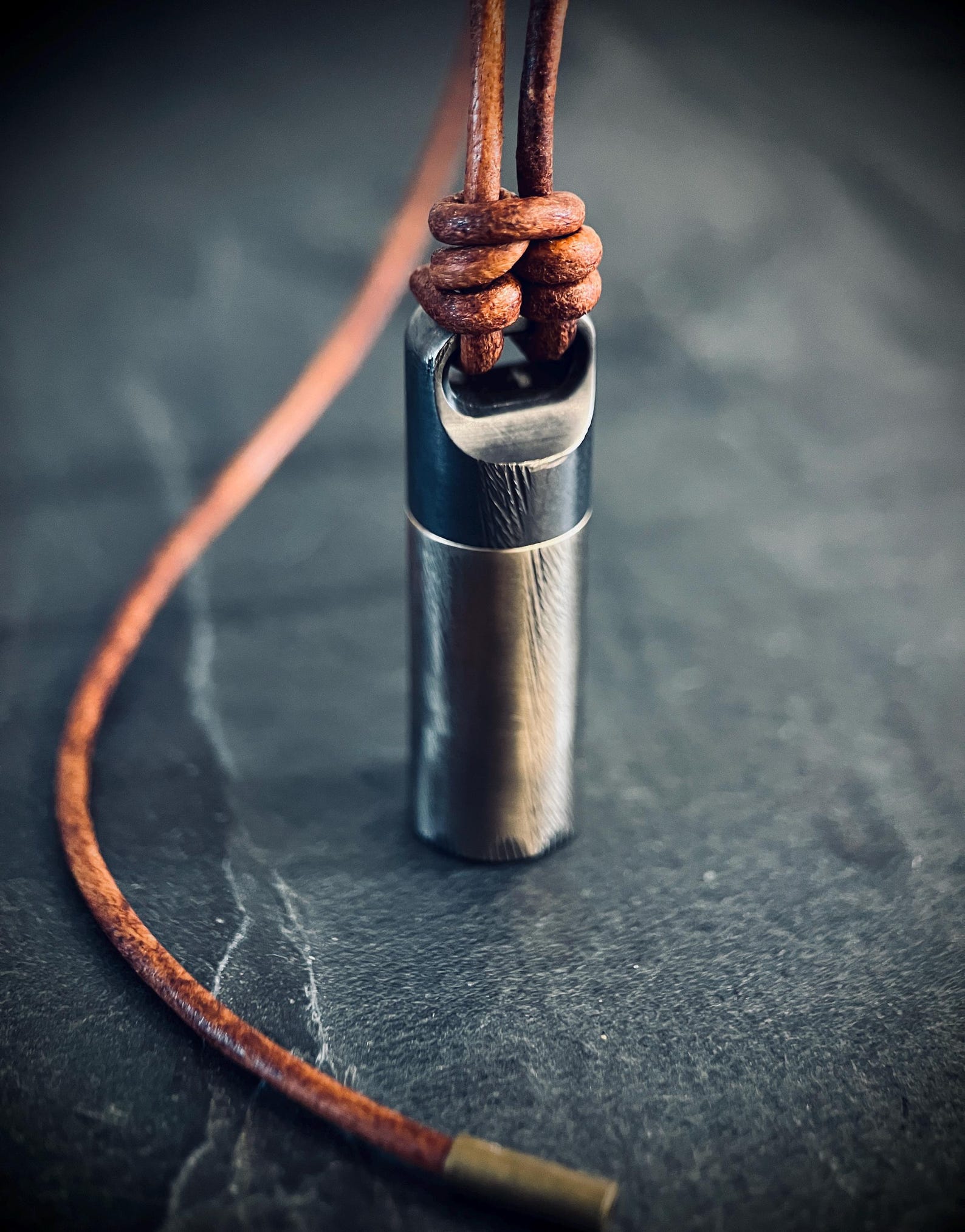 Handmade Brass Vial Capsule Pendant: Rustic 2-tone Cremation Keepsake ...