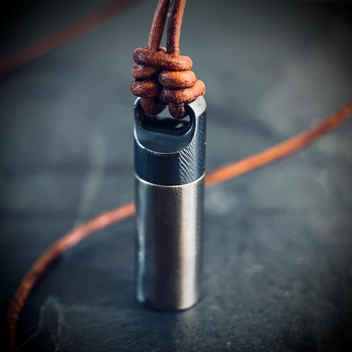 Handmade Brass Vial Capsule Pendant: Rustic 2-tone Cremation Keepsake ...