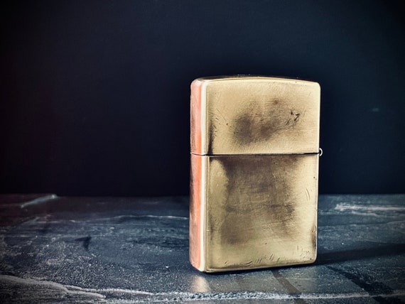Brushed Brass Battle Distressed Oxidised Vintage Aged Style - Etsy