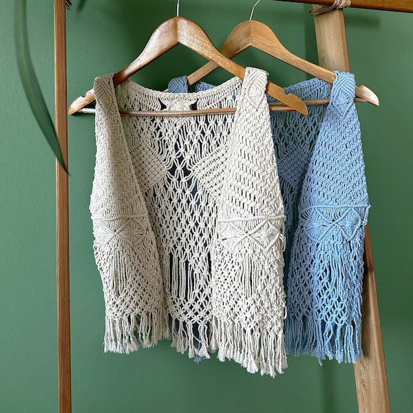 Macrame Vest - Etsy
