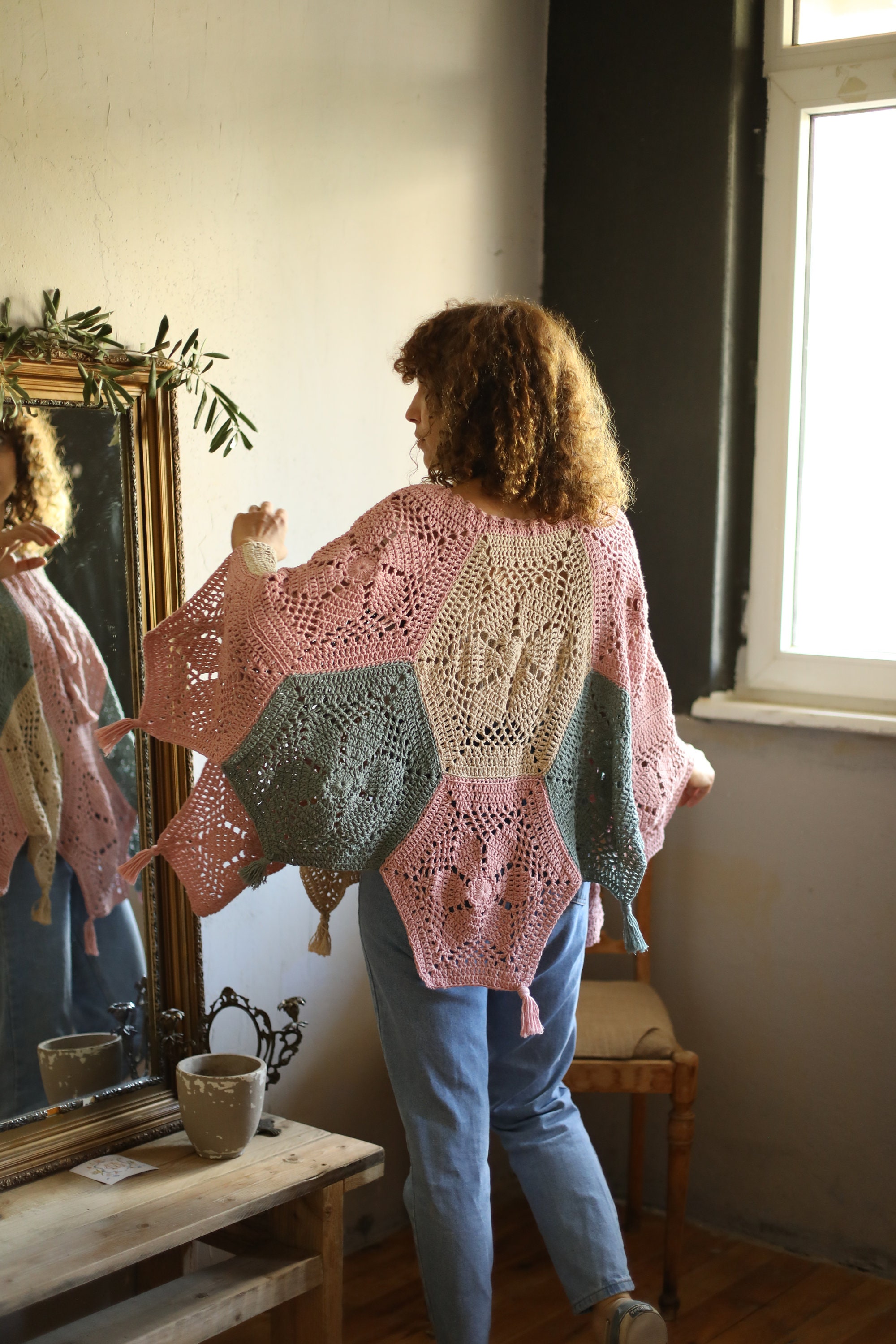 Crochet Poncho Pattern Knitting Recipe Easy Poncho Pattern - Etsy